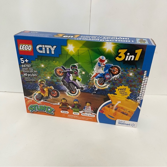 Lego | Toys | Lego City Stuntz Value Set 3 Minifigures 3 Bikes And ...